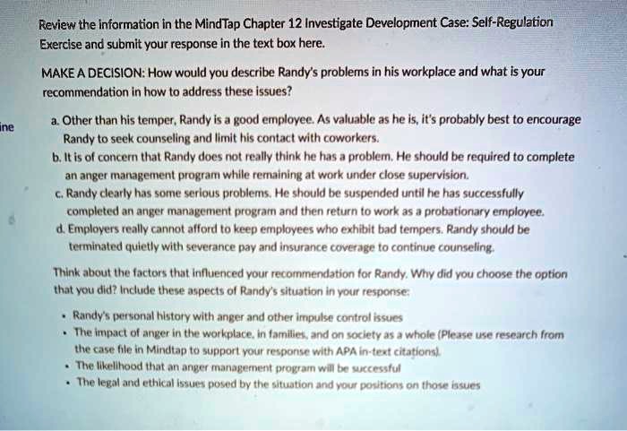 Review the information in the MindTap Chapter 12 Investigate...