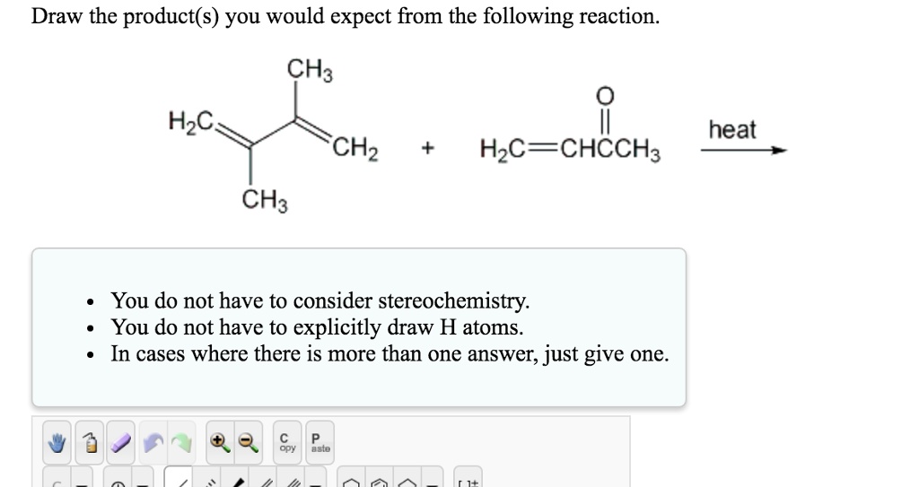 SOLVED: Draw the product(s) you would expect from the following ...