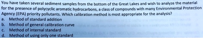 SOLVED: a. Method of standard addition b. Method of general calibration ...