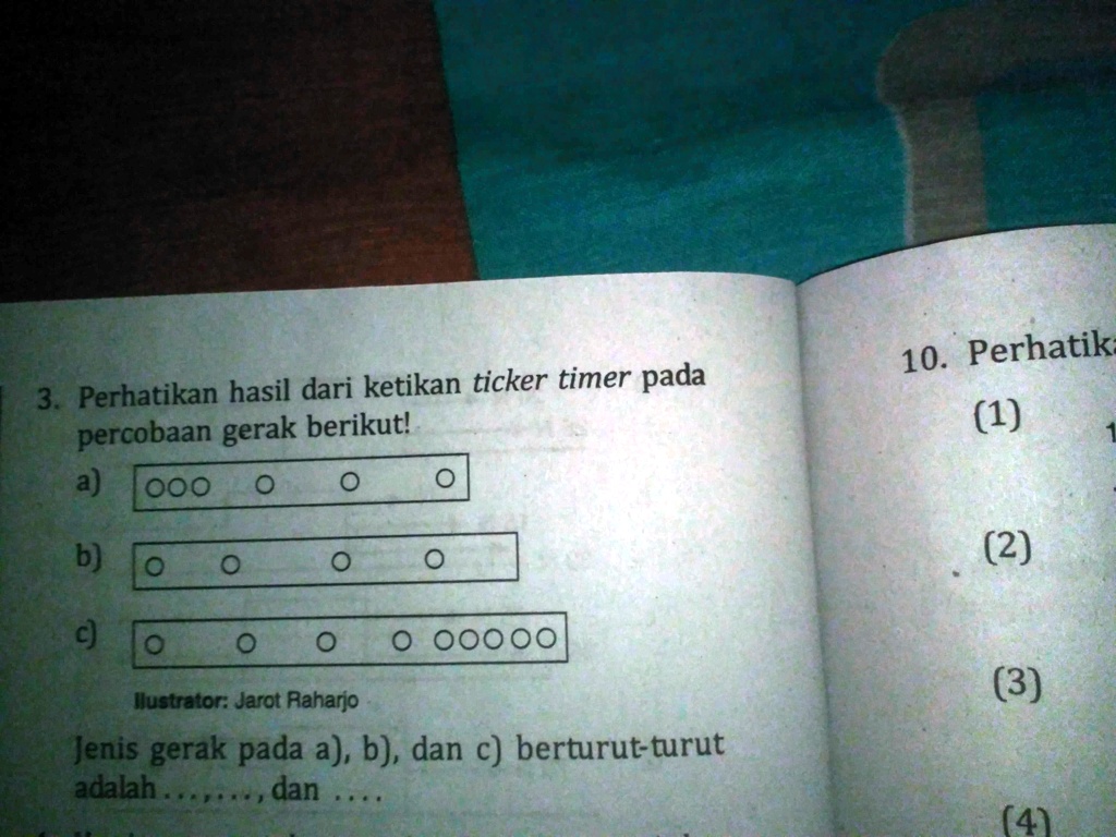 SOLVED: perhatikan hasil dari ketikan ticker timer pada percobaan gerak ...