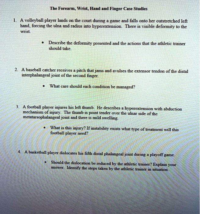 SOLVED: A volleyball player lands on the court during a game and falls ...