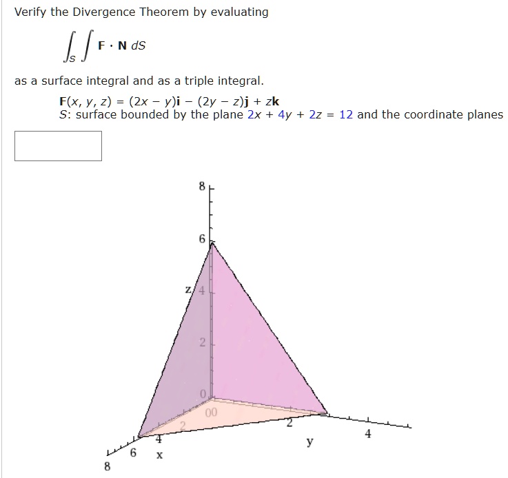 verify the divergence theorem by evaluating f n ds as a surface ...