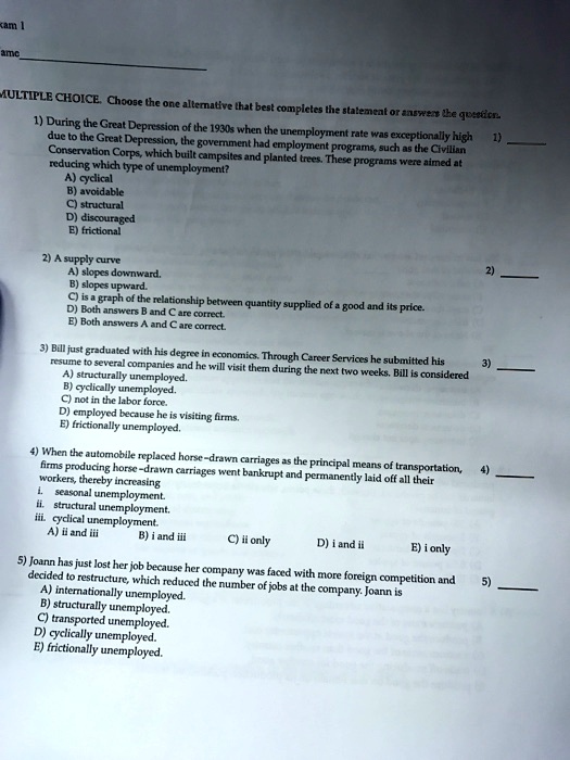 MULTIPLE CHOICE. Choose the one alternative that best completes the ...