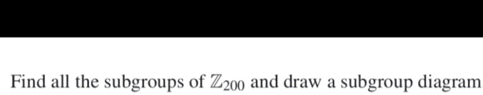Find all the subgroups of Z and draw a subgroup diagram.