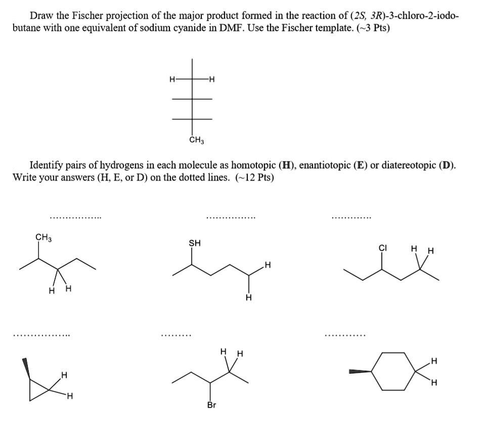 Draw the fischer projection of the major product formed in...