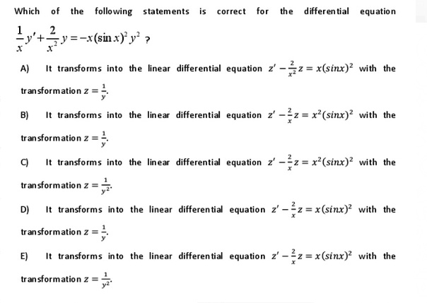 SOLVED: Which the following statements ly+ly=-x(ix) y correct for the ...