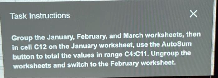 SOLVED: Texts: Task Instructions Group the January, February, and March ... SOLVED: Texts: Task Instructions Group the January, February, and March ...