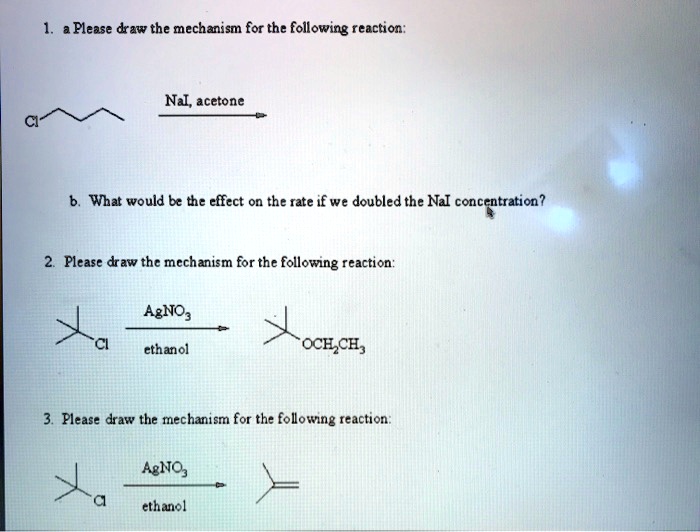 SOLVED: Please draw the mechanism for the following reaction: Na + acetone What would be the ...