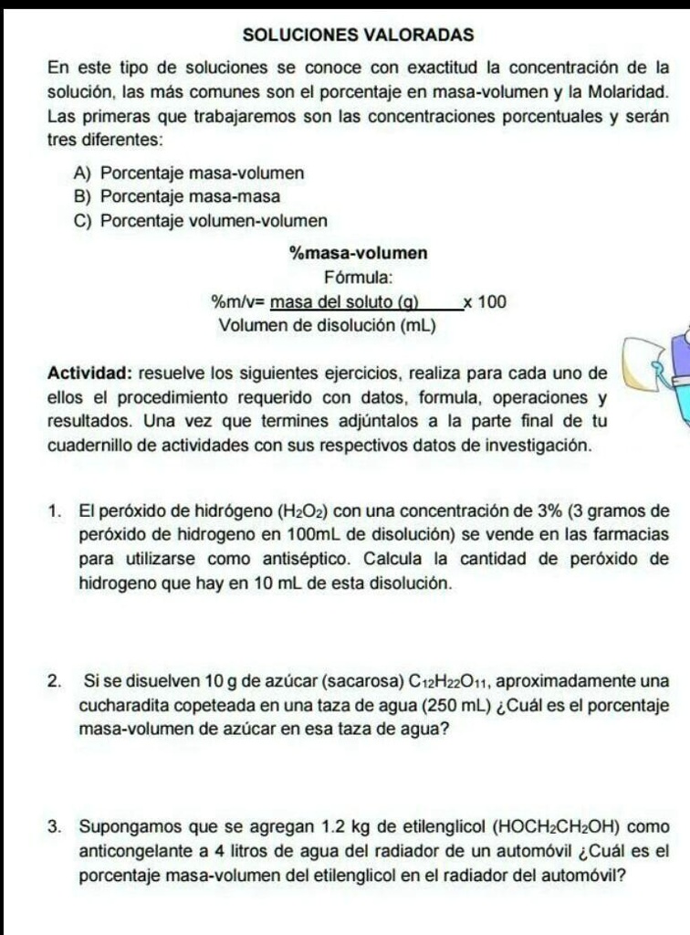 ayudaaa a a a a a a a a soluciones valoradas en este tipo de soluciones se conoce con exactitud ...