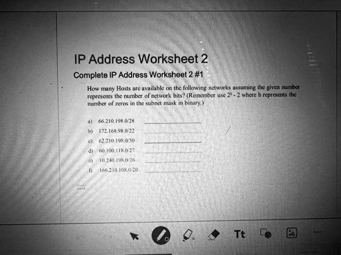Solved Text Ipaddressworksheet2 Complete Ip Address Worksheet 2 1