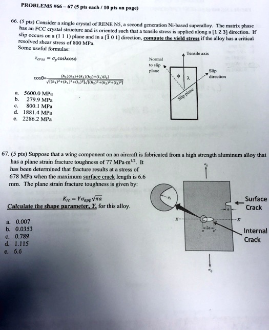 PROBLEMS #66-67 (5 pts each / 10 pts on page) 66. (5 pts) Consider a ...
