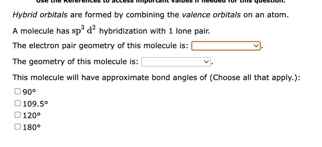 Sp3 Hybridization With 1 Lone Pair
