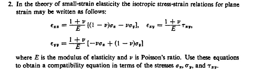 SOLVED: In the theory of small-strain elasticity, the isotropic stress ...