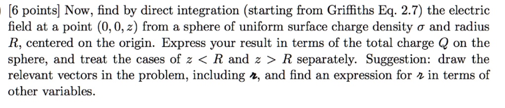 SOLVED: [6 points] Now, find by direct integration (starting from ...