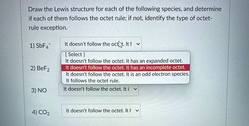 Why Does The Lewis Structure Of Xef4 Not Follow The Octet