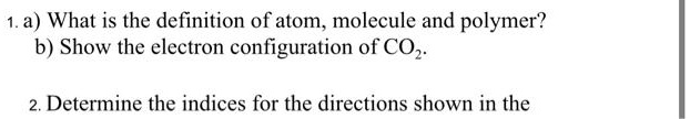 SOLVED: advanced engineering material 1.a) What is the definition of ...