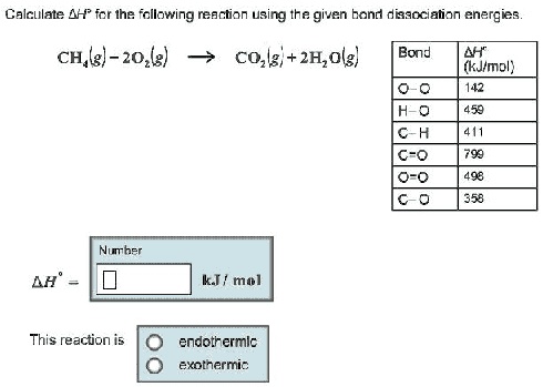 SOLVED: ' Calculate Delta H degree for the following reaction using the given bond dissociation ...