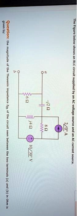 given by i2 the figure below shows an rlc circuit supplied by an ac voltage source and an ac ...