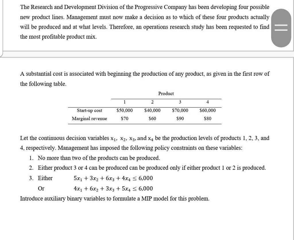 the research and development division of the progressive company has ...