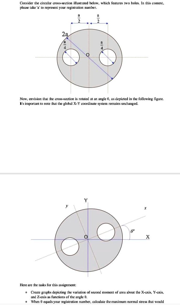 SOLVED: Registration number is 2022-ME-37 Consider the circular cross ...