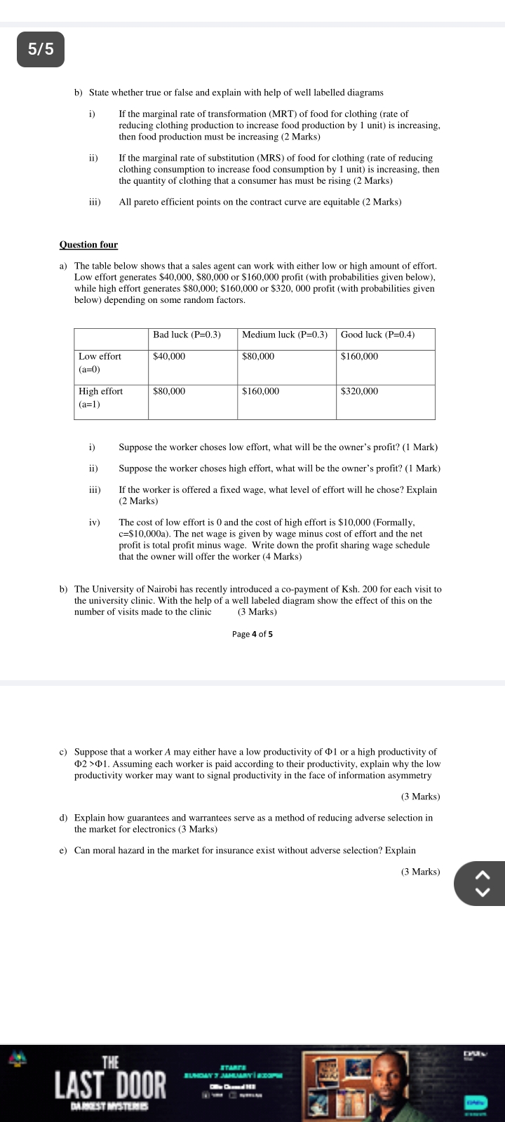 5/5 b) State whether true or false and explain with help of well ...
