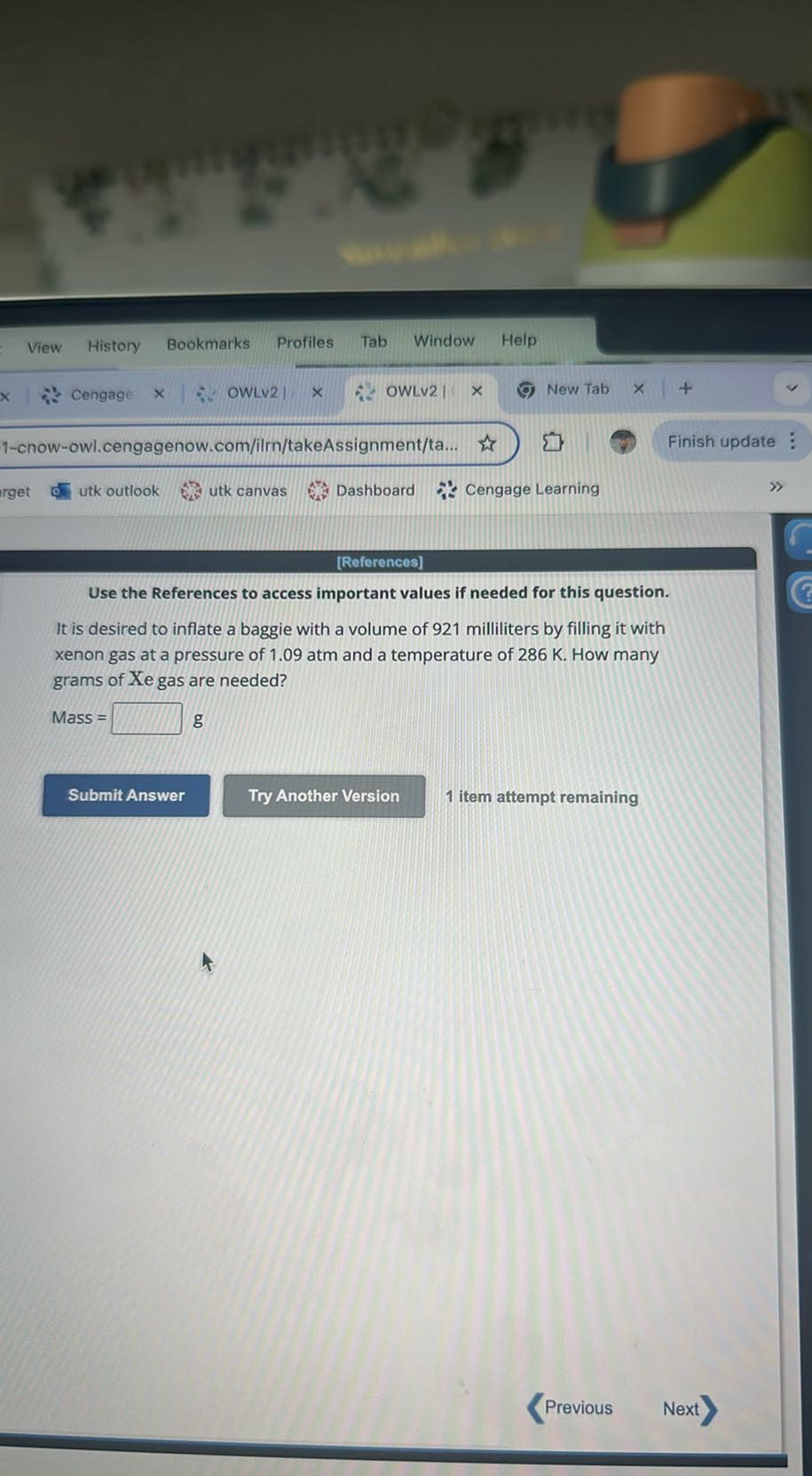 Cengage oWLv2 Profiles Tab Window Help View History Bookmarks oWLv2 New Tab 1-cnow-owl ...