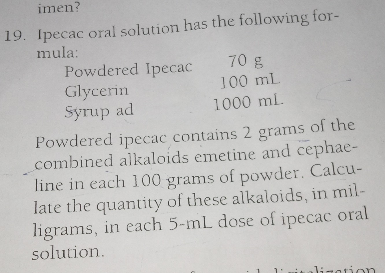 imen 19 ipecac oral solution has the following formula begintabularlr ...