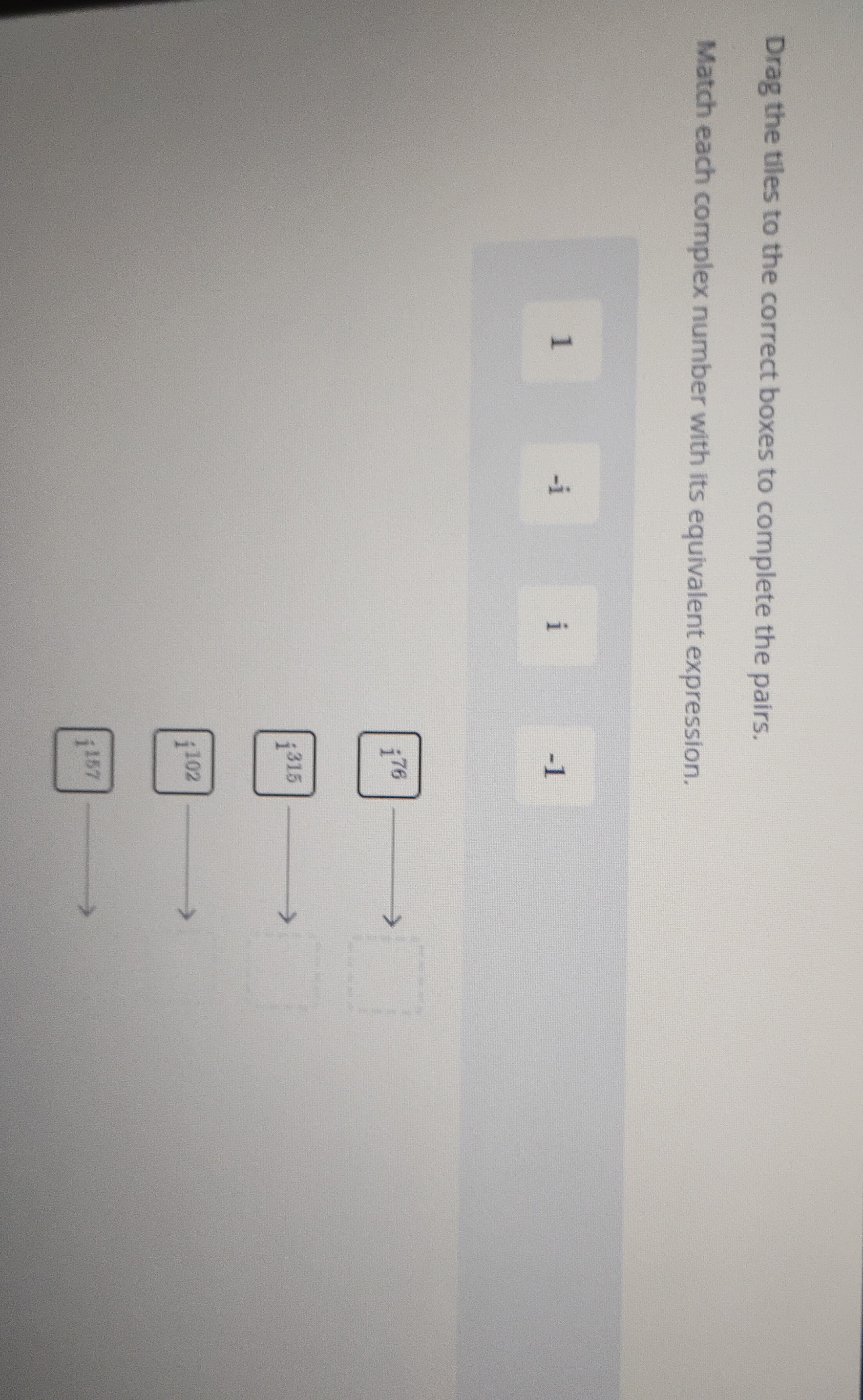 drag the tiles to the correct boxes to complete the pairs match each ...