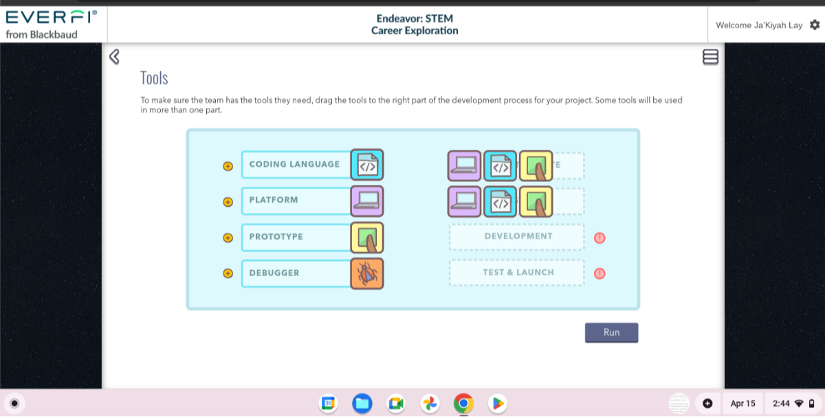 [GET ANSWER] EVER ⇌ I^∘ Endeavor: STEM from Blackbaud Career ...
