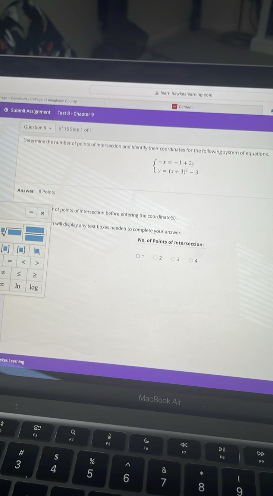 learn.hawkeslearning.com bage - Community College of Allegheny County Content Submit Assignment ...