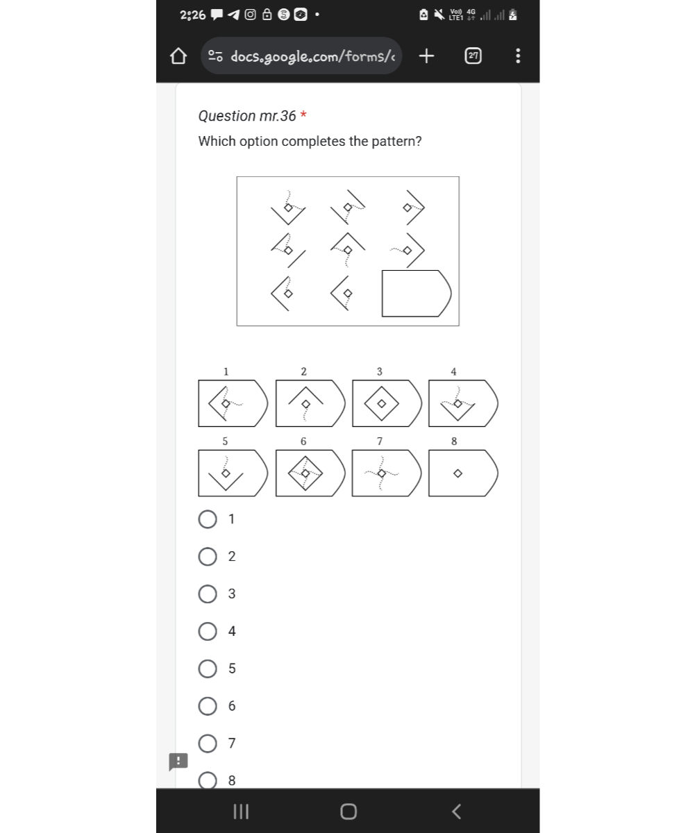 o- docs.google.com/forms/c Question mr. 36 * Which option completes the ...