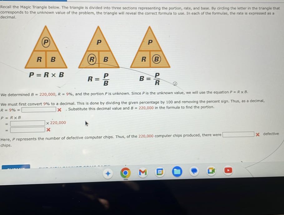 Recall the Magic Triangle below. The triangle is divided into three ...