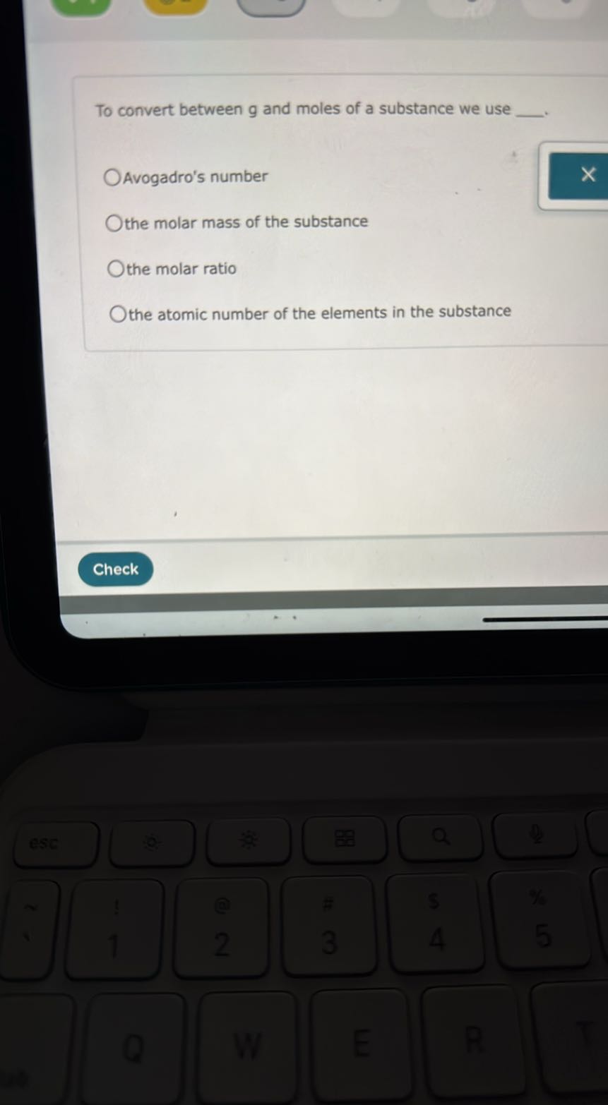 To convert between g and moles of a substance we use - Avogadro's ...