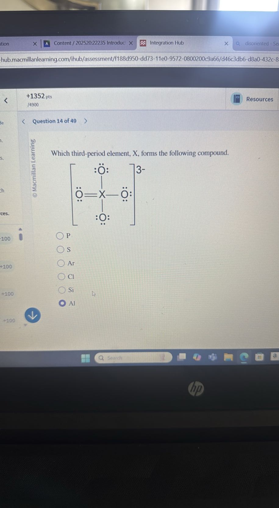 Content / 202520:22235 Introduc Integration Hub disoriented-Se hub.macmillanlearning.com/ihub ...