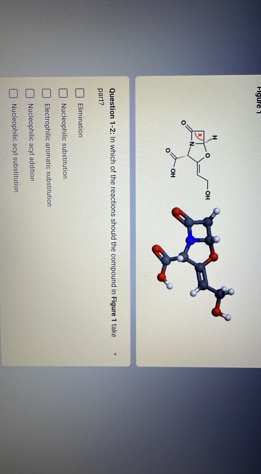 question 1 2 in which of the reactions should the compound in figure 1 ...