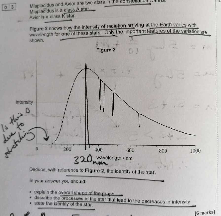 Miaplacidus is a class A star. Avior is a class Kstar. Figure 2 shows ...