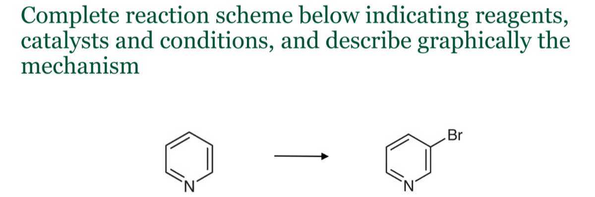 [GET ANSWER] Complete reaction scheme below indicating reagents ...