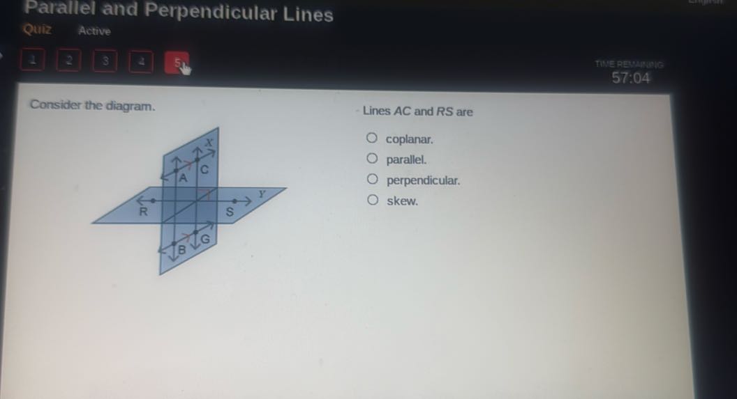 Parallel and Perpendicular Lines Active 2 3 2 513 TiNE REMARME 57:04 ...