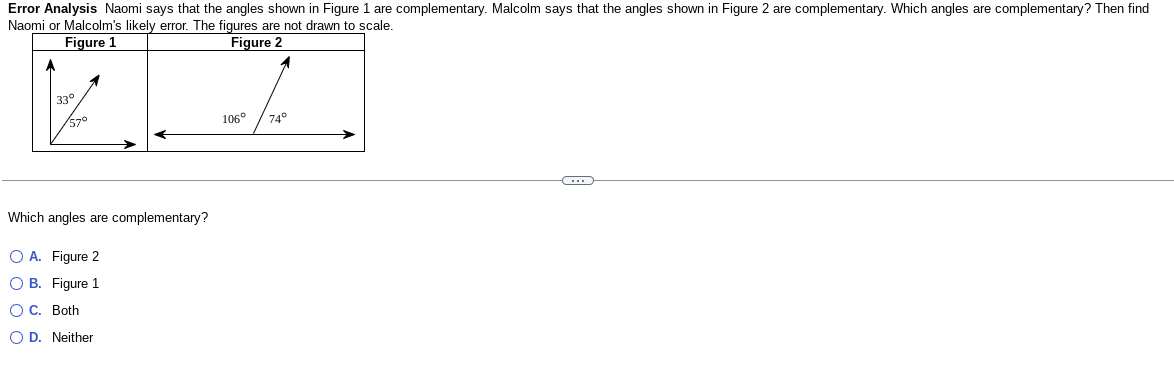 error analysis naomi says that the angles shown in figure 1 are ...