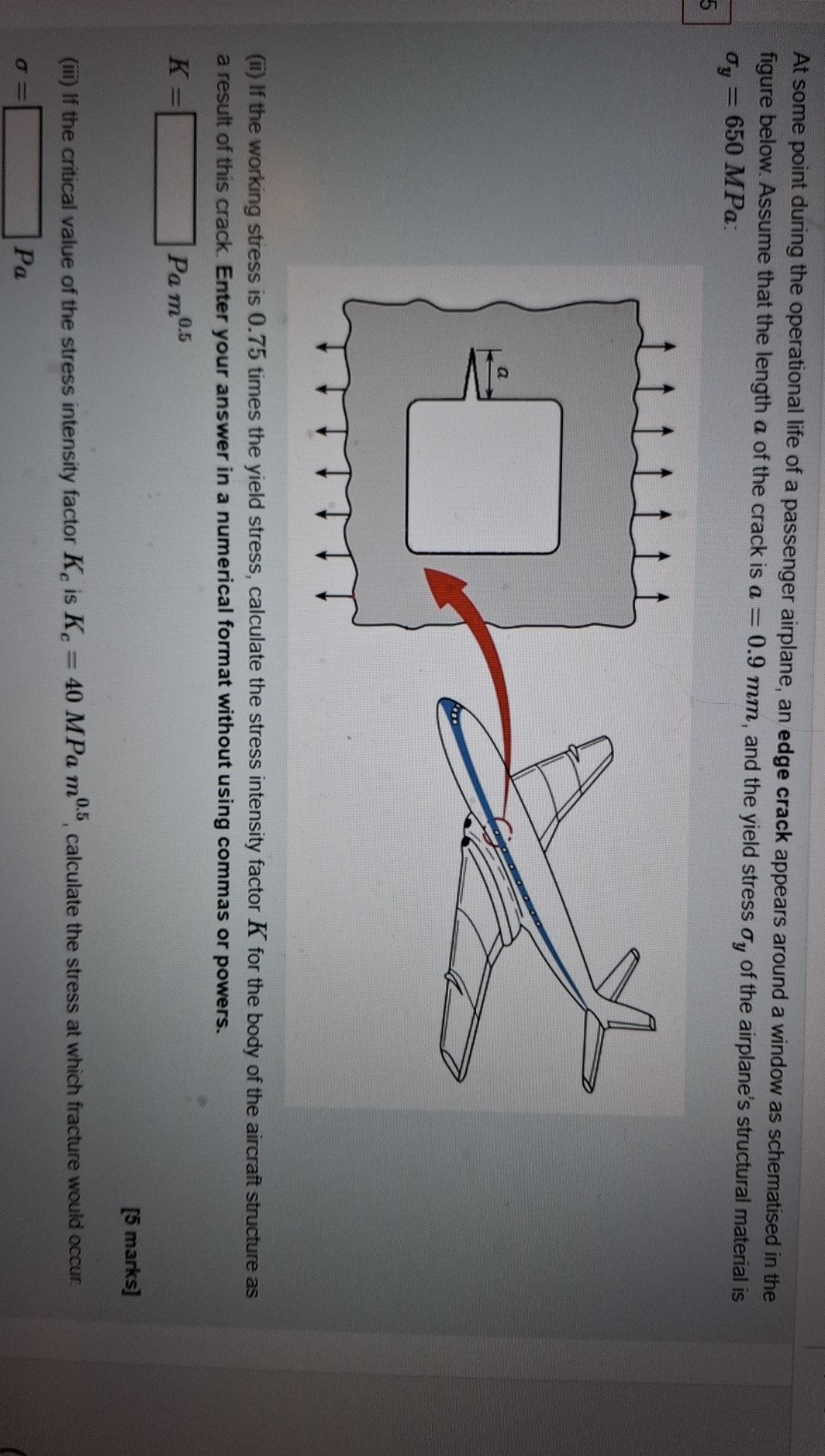 At some point during the operational life of a passenger airplane, an ...