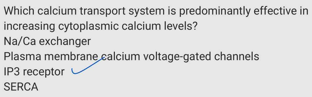 Which calcium transport system is predominantly effective in increasing ...
