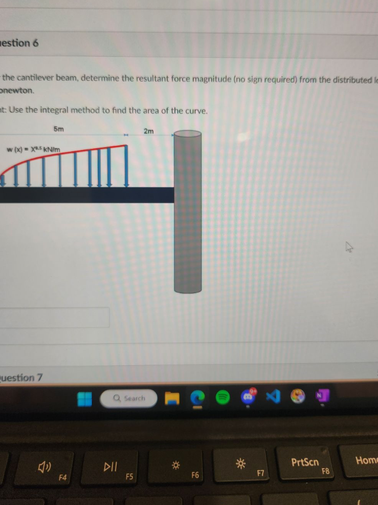 SOLVED: Iestion 6 the cantilever beam, determine the resultant force ... SOLVED: Iestion 6 the cantilever beam, determine the resultant force ...