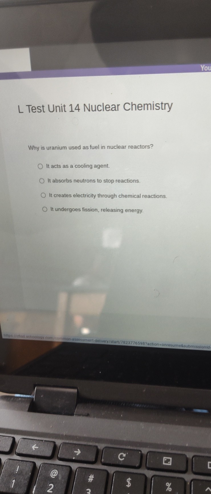 L Test Unit 14 Nuclear Chemistry Why is uranium used as fuel in nuclear ...