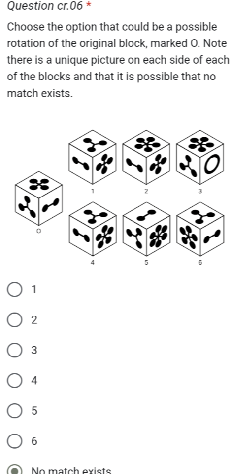 question cr06 choose the option that could be a possible rotation of ...