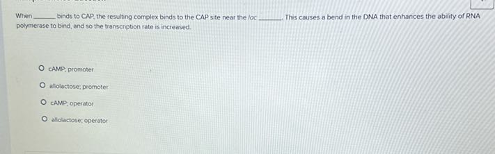 When binds to CAP, the resultong complex binds to the CAP site near the ...