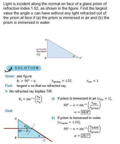 Light is incident along the normal on face of a glass prism of ...