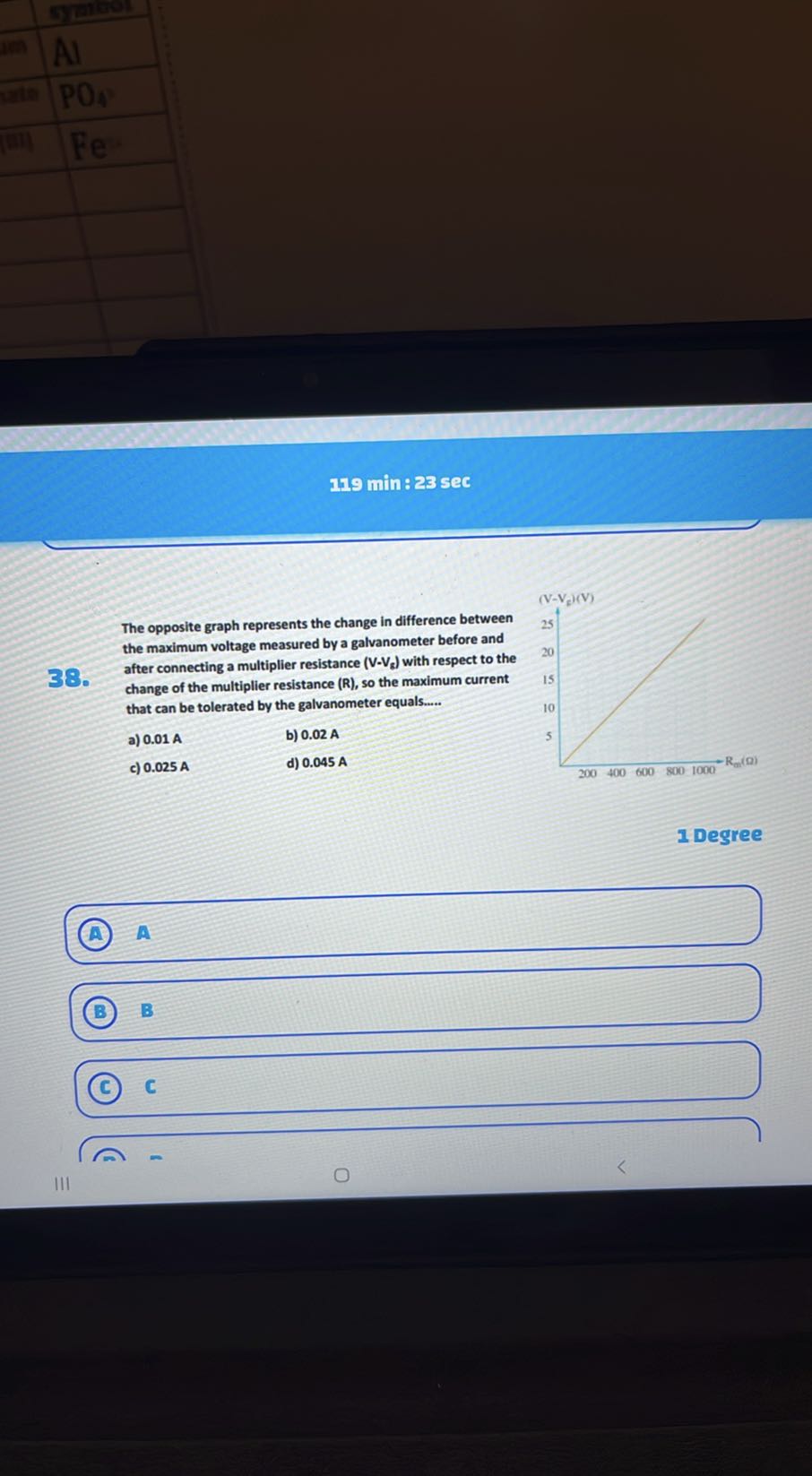 119 min: 23 sec The opposite graph represents the change in difference ...