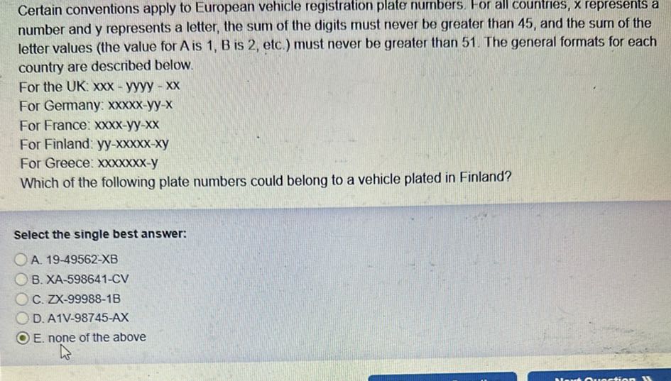 certain conventions apply to european vehicle registration plate ...
