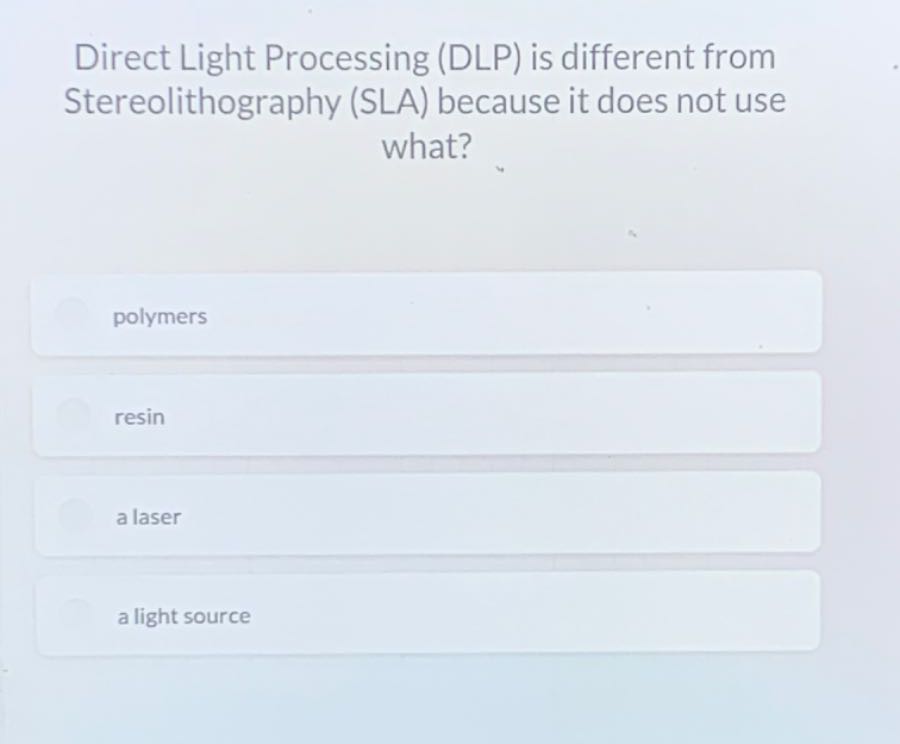 Dlp And Sla Manufactur3d