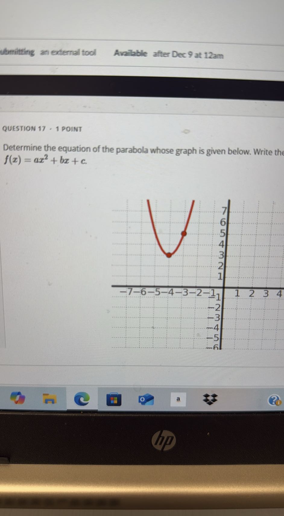 ubmitting an external tool Avalable after Dec9 at 12am QUESTION 17 - 1 ...